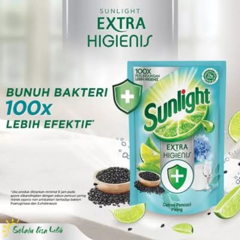 Jual Sunlight Extra Higienis Jeruk Nipis + Habatussauda ( 210ml ...