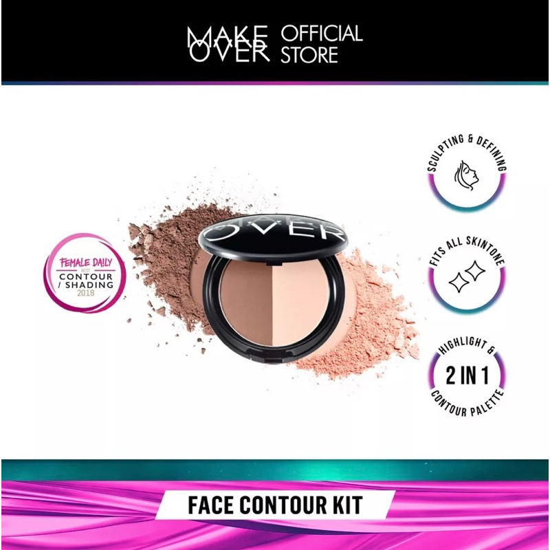 Jual MAKE OVER FACE CONTOUR KIT | Shopee Indonesia