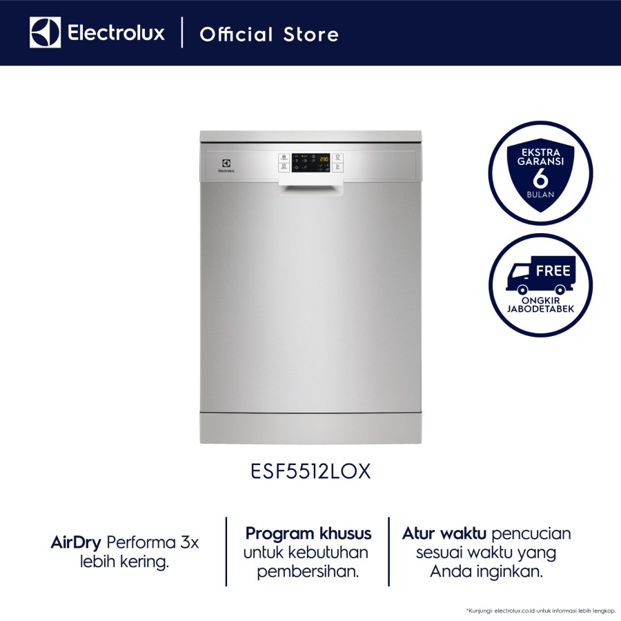 Jual Dishwasher freestanding 60cm UltimateCare 300 ESF5512LOX | Shopee ...