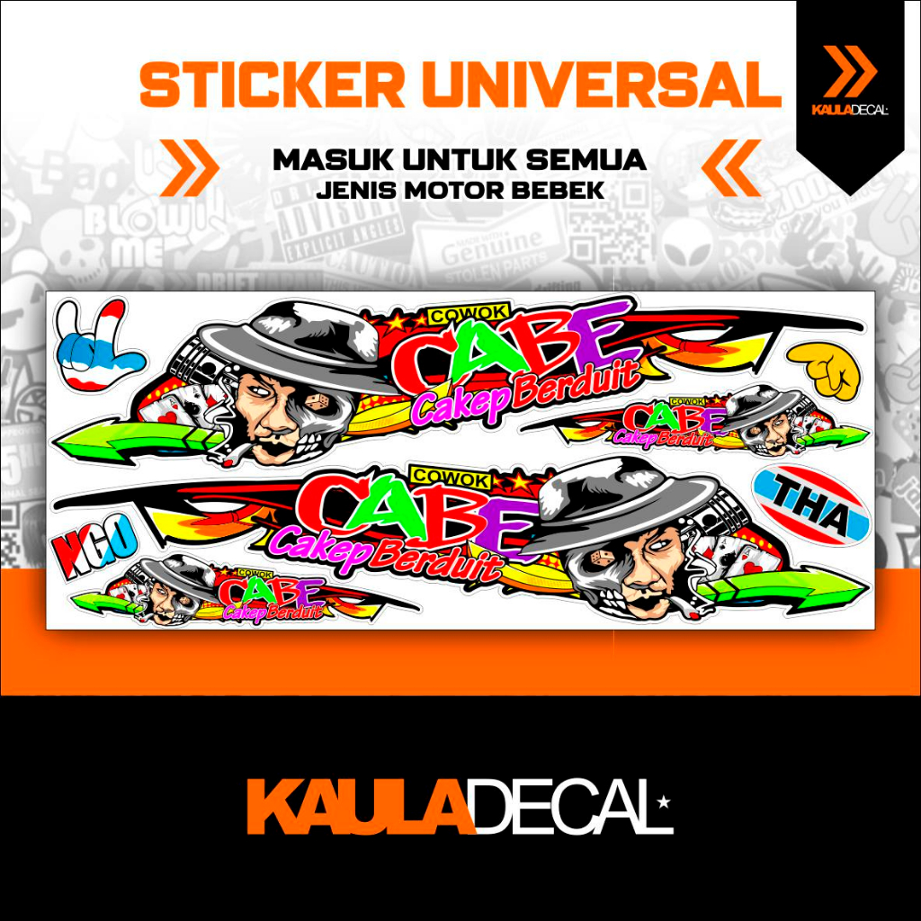 Jual STIKER STRIPING MOTOR ALL BEBEK MOTIF 89 / UNIVERSAL BEBEK ...