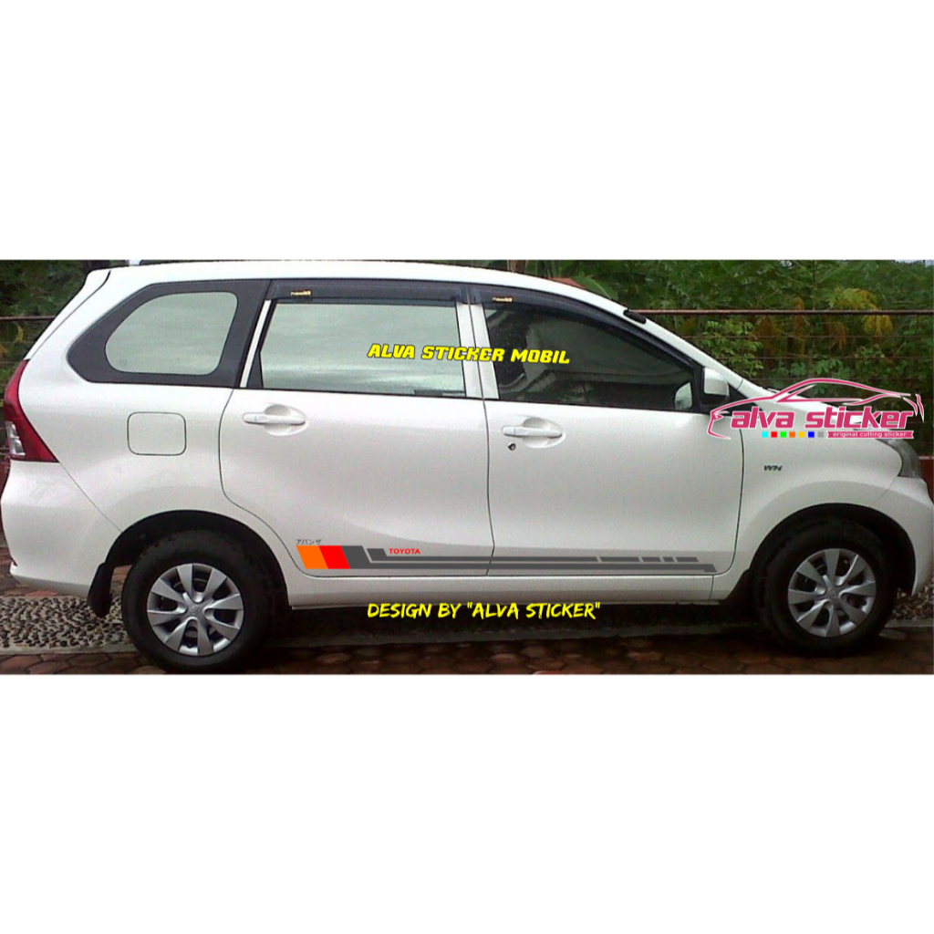 Jual sticker stiker avanza stiker list cutting body mobil toyota avanza ...