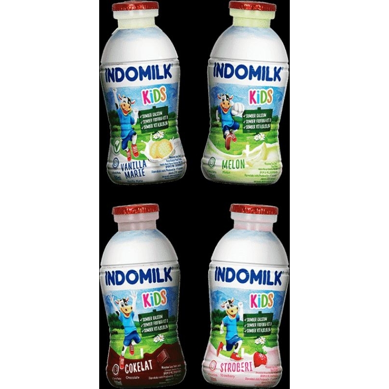 Jual Susu indomilk kids all varian 190ml / BOTOL / Susu UHT | Shopee Indonesia