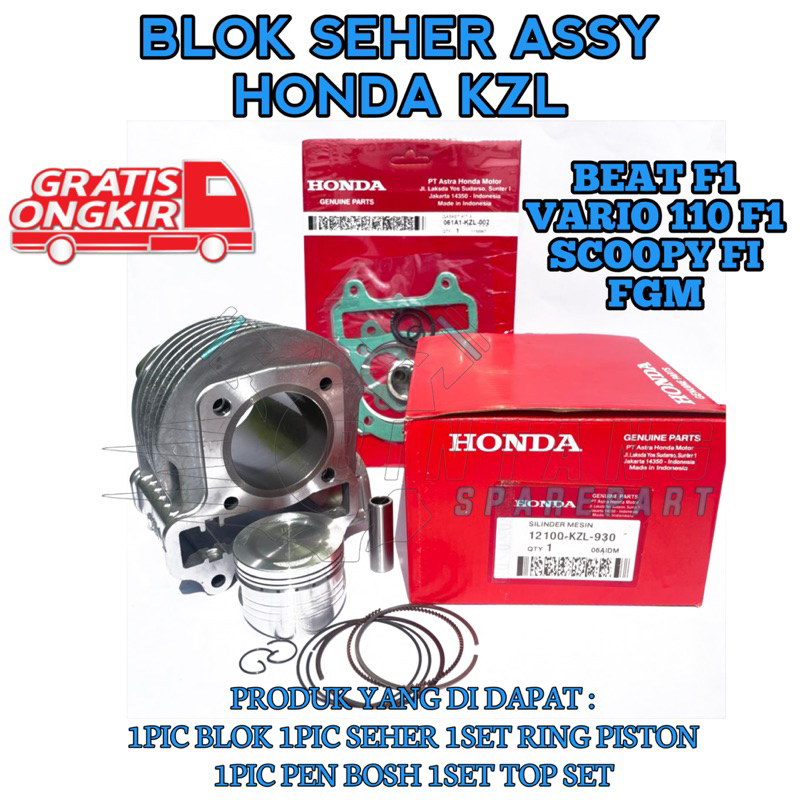 Jual Blok seher Beat FI Spacy FI Scoopy FI Stater kasar set KZL asli ahm original | Shopee Indonesia
