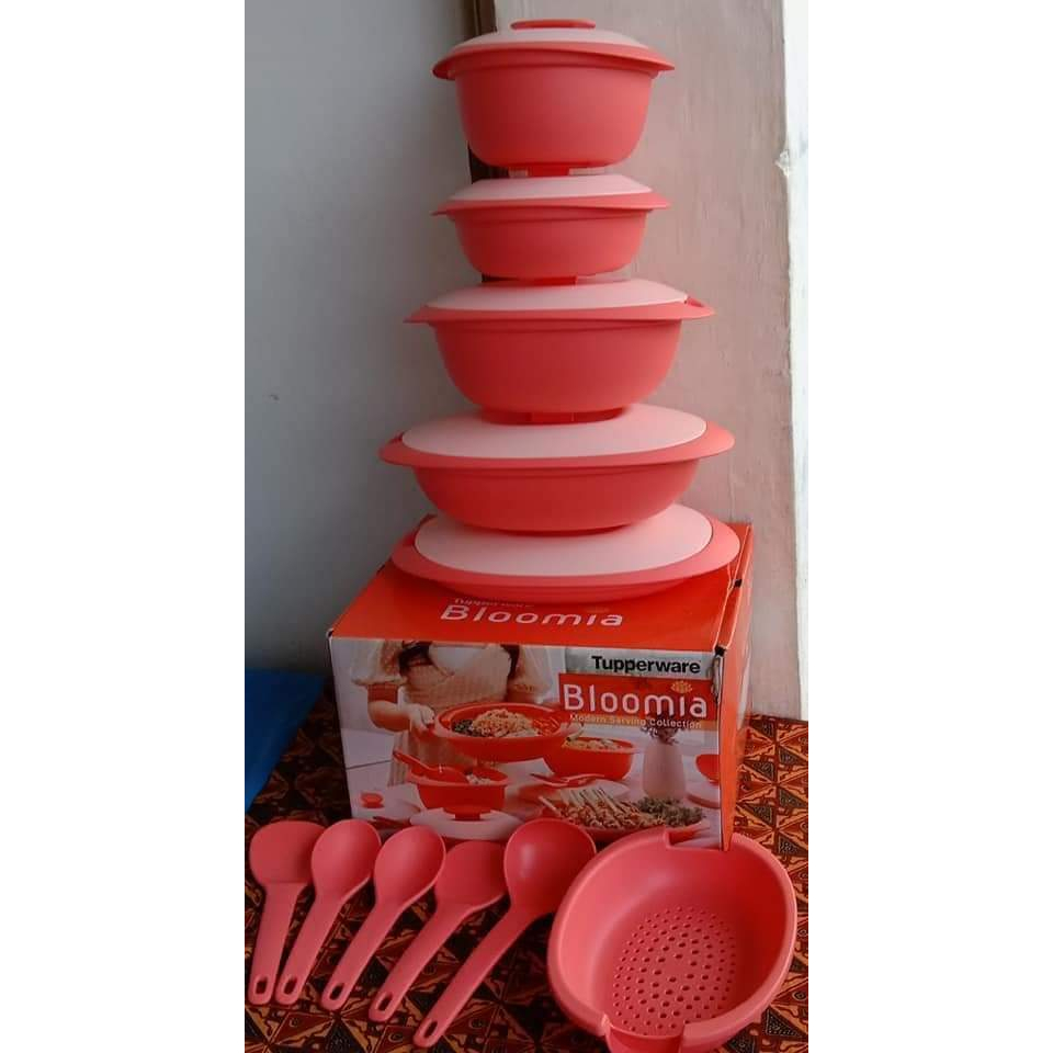 Jual bloomia collection set tupperware tempat saji prasmanan | Shopee Indonesia