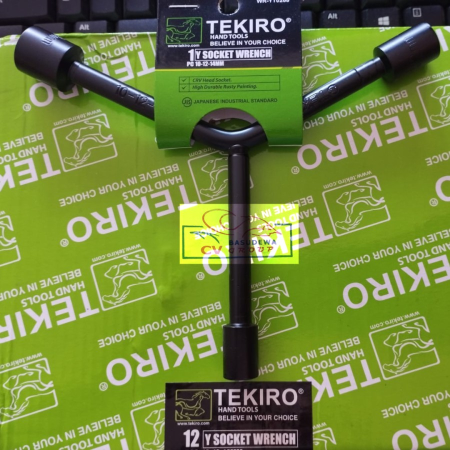 Jual TEKIRO KUNCI SOCK Y PENDEK 10-12-14MM / Y SOCKET WRENCH 10-12-14 ...