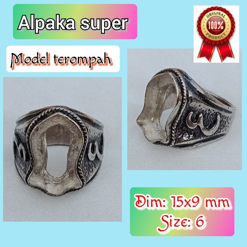 Jual emban batu akik dan permata alpaka super model terompah.06 ...