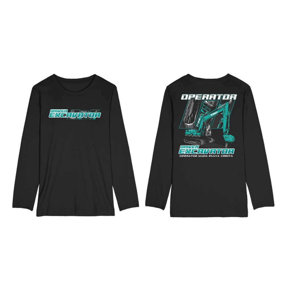 Jual KAOS LENGAN PANJANG DRIVER EXCAVATOR KOBELCO OPERATOR MUDA PUNYA ...