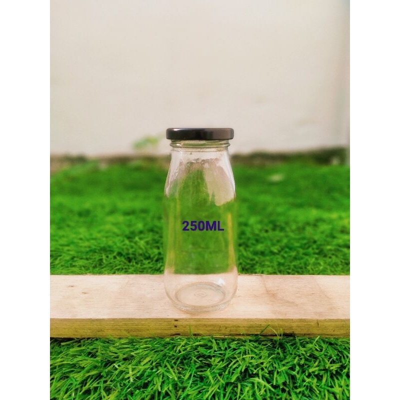 Jual BOTOL KACA JUICE GLASS BOTTLE 250ML | Shopee Indonesia