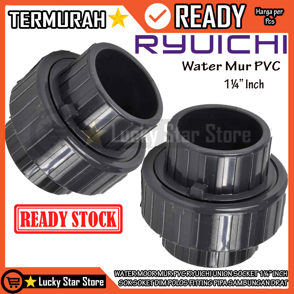 Jual WATERMUR WATER MOOR MUR UNION SOCKET RYUICHI 1¼” INCH SOK SOKET ...