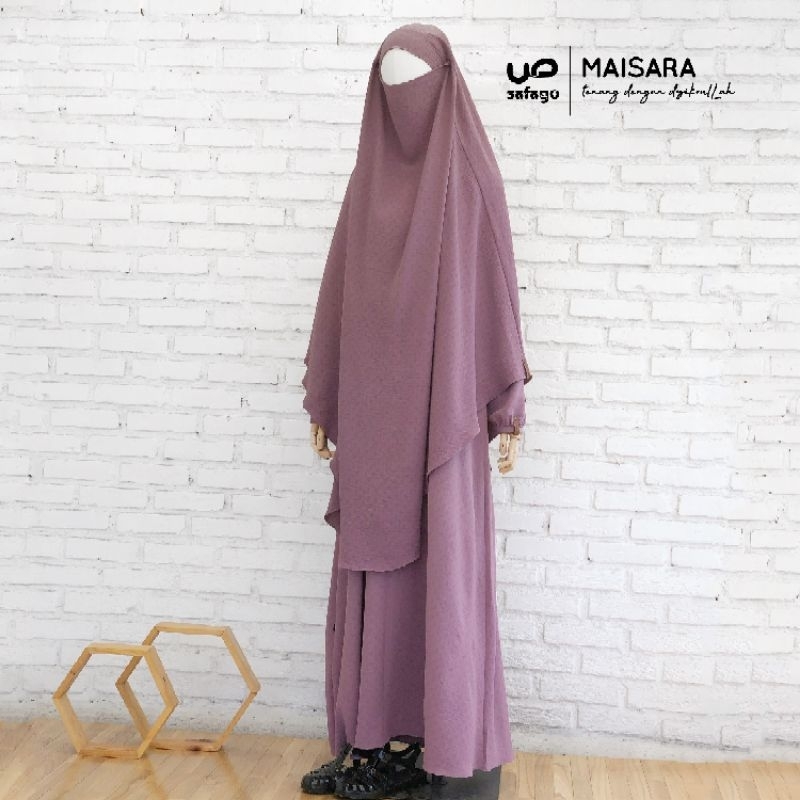 Jual MAISARA Set Abaya & French Khimar LAVENDER - Shafa Jilbab Safago # ...
