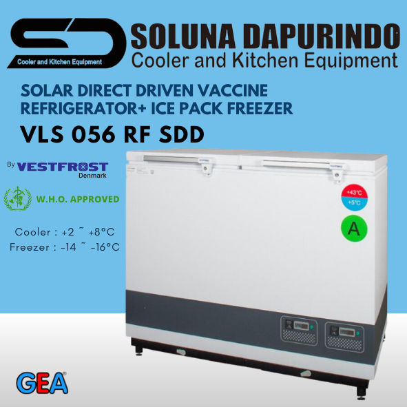 Jual GEA Solar Vaccin Cooler+ Ice Pack Freezer VLS056RFSDD / VLS-056-RF ...