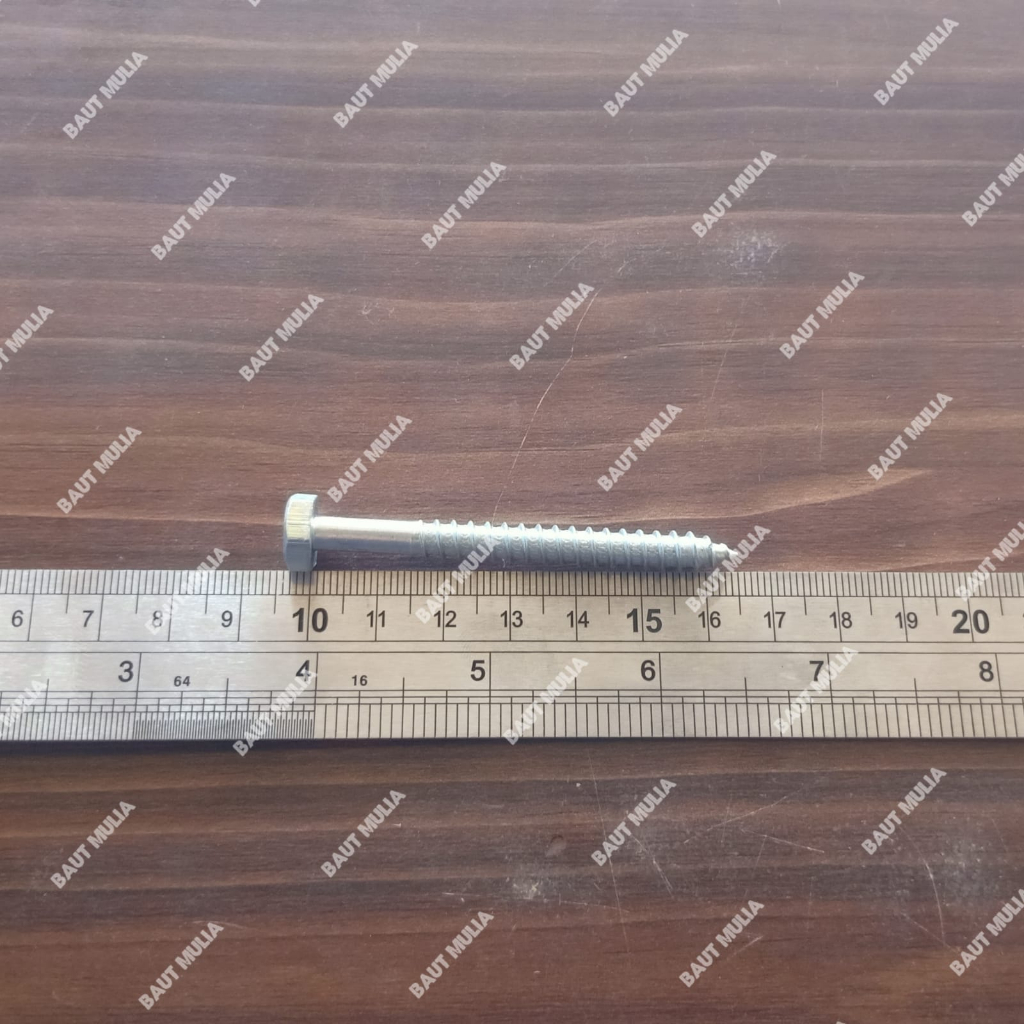 Jual BAUT DECKSCREW 5/16X 2 1/2” DESKRUP DECKSREW LAG SCREW PANJANG 6 ...