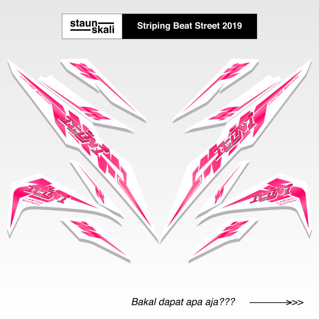 Jual Striping Honda Beat Street Variasi (10) 2016 2017 2018 2019 eSP Fi ...
