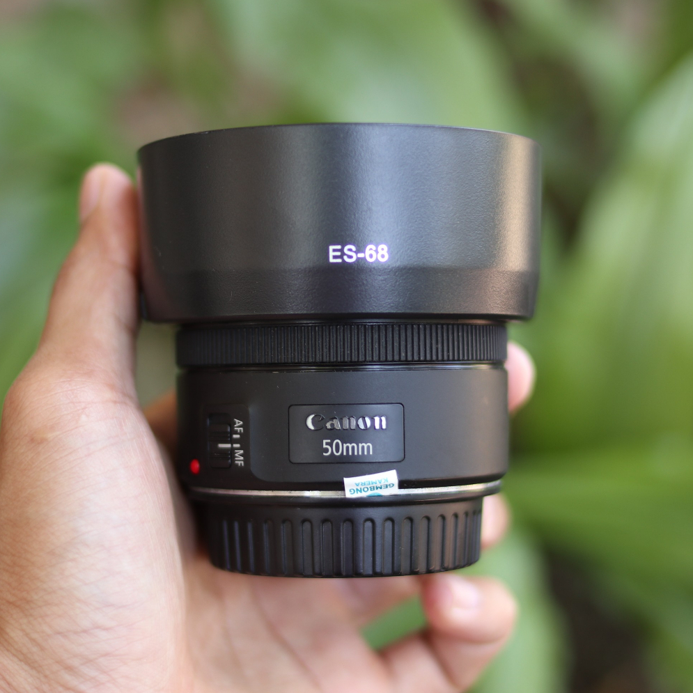Jual LENSA FIX CANON 50MM F1.8 STM NO JAMUR FULLSET BOX | Shopee Indonesia