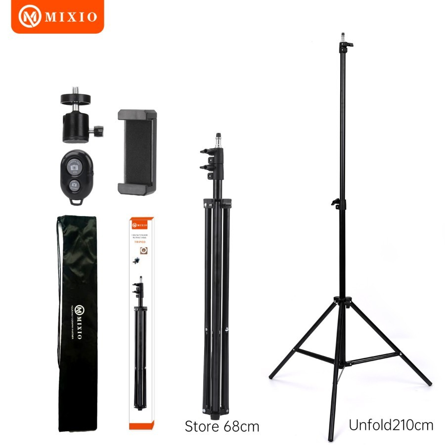 Jual MIXIO 3521 PAKET KOMPLIT TRIPOD 2M +REMOT BLUETOOTH +BALL HEAD+ ...