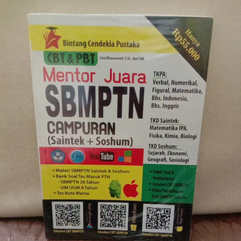 Jual BUKU MENTOR JUARA SBMPTN CAMPURAN ( SAINTEK + SOSHUM ) | Shopee Indonesia