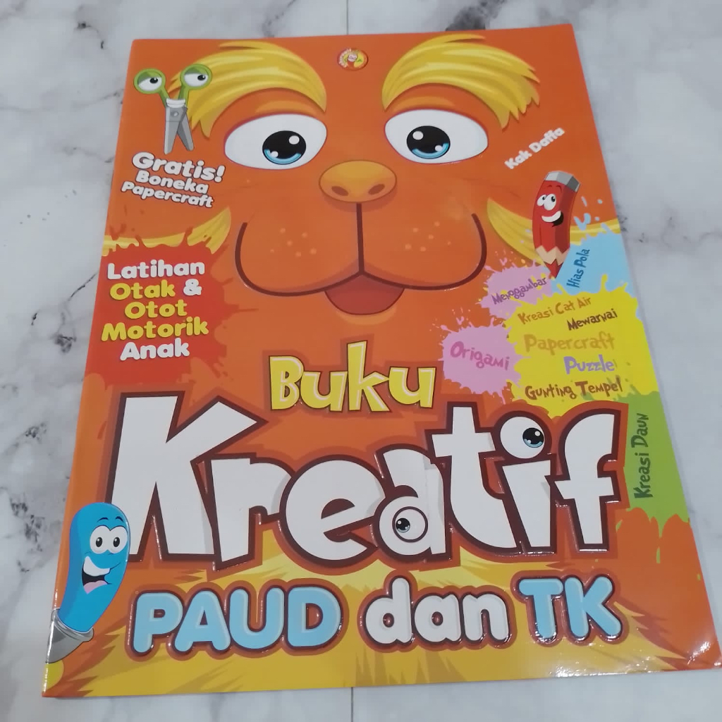 Jual Buku kreatif paud & tk buku aktivitas anak gunting tempel kertas ...