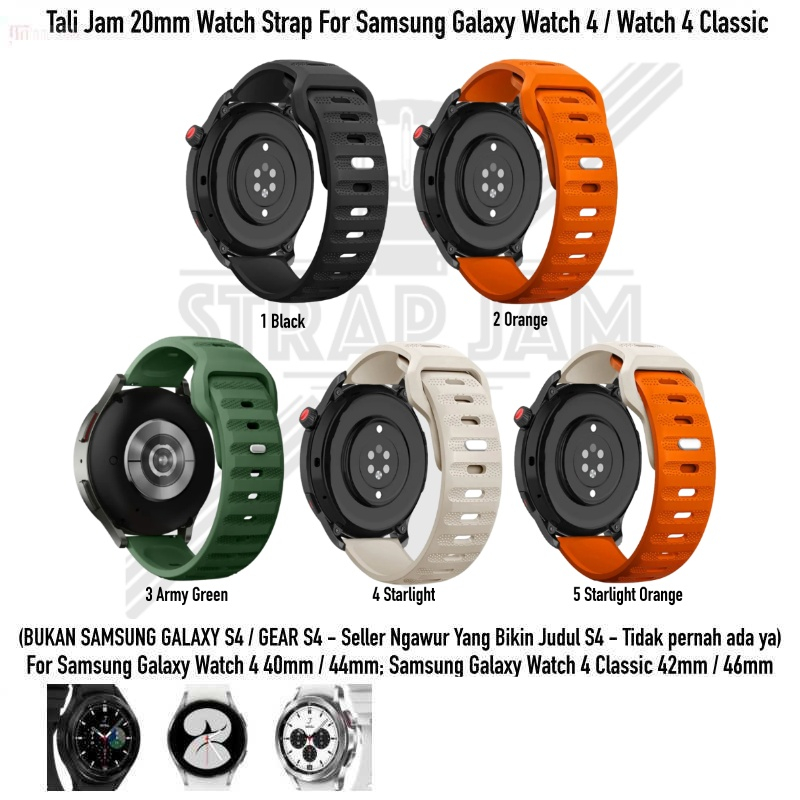 Jual TLS 20mm Tali Jam Samsung Galaxy Watch 4 / Classic - Strap ...