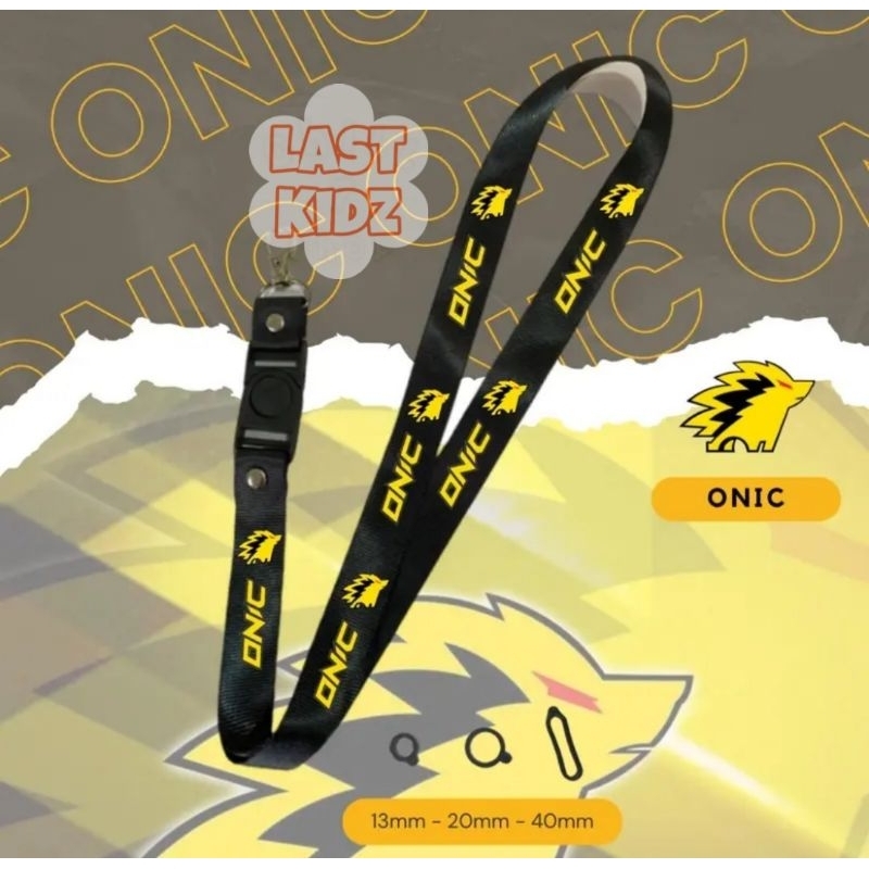 Jual Lanyard TULISAN LOGO ONIC ESPORT MOBILE LEGEND tali lanyard ...