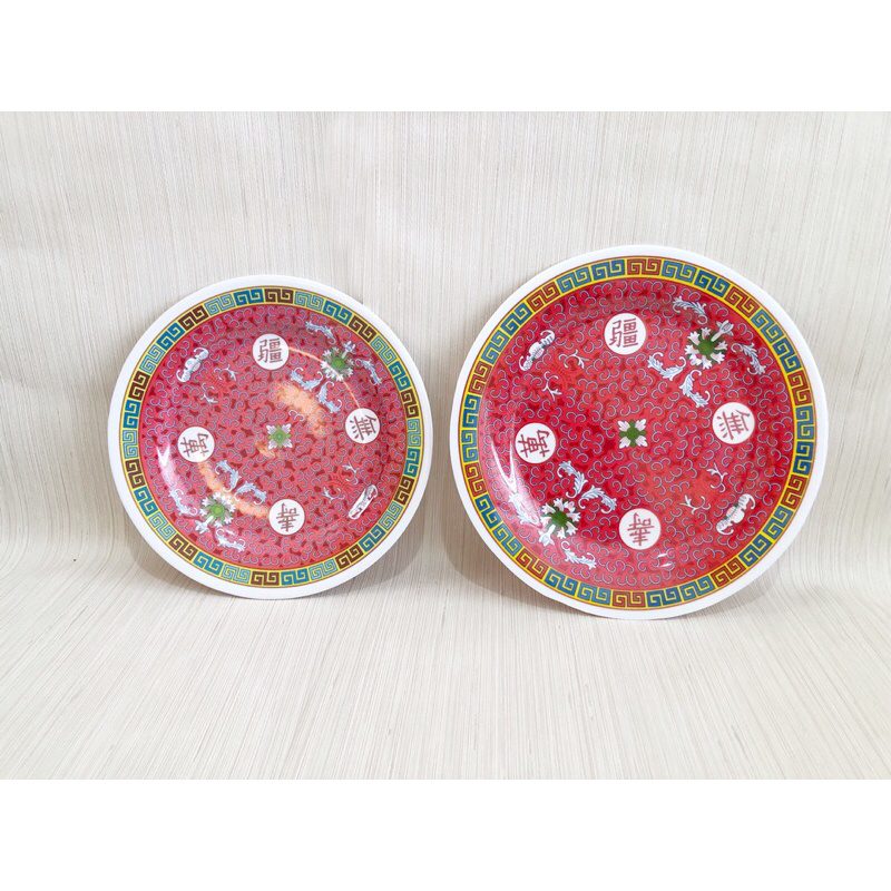 Jual Piring Makan melamin Motif China 9 inch 10 inch / Piring melamin ...