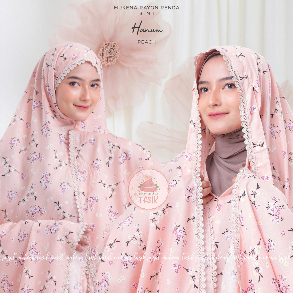 Jual PUSAT MUKENA TASIK - MUKENA DEWASA RENDA RAYON 3IN1 HANUM | Shopee ...