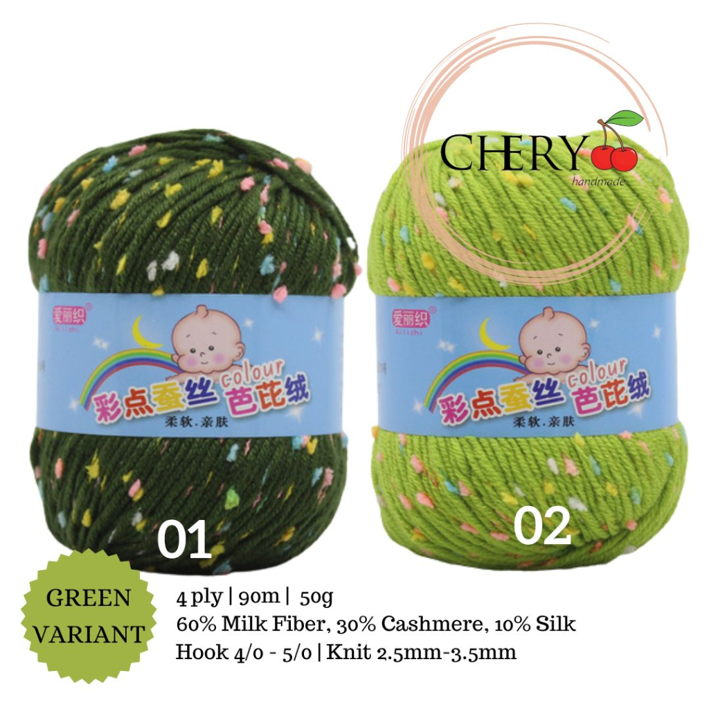 Jual Benang Rajut Katun Susu 4ply/Benang Rajut Milk Cotton Yarn 4ply ...