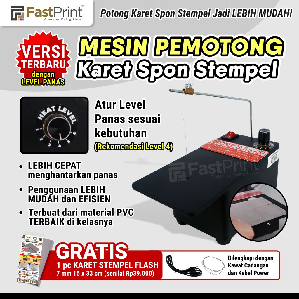 Jual Mesin Alat Pemotong Potong Busa Karet Stempel Flash | Shopee Indonesia