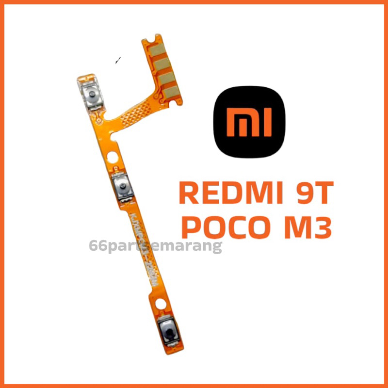 Jual Flexibel Flexible Power On Off Volume Xiaomi Redmi 9T Poco M3 New | Shopee Indonesia