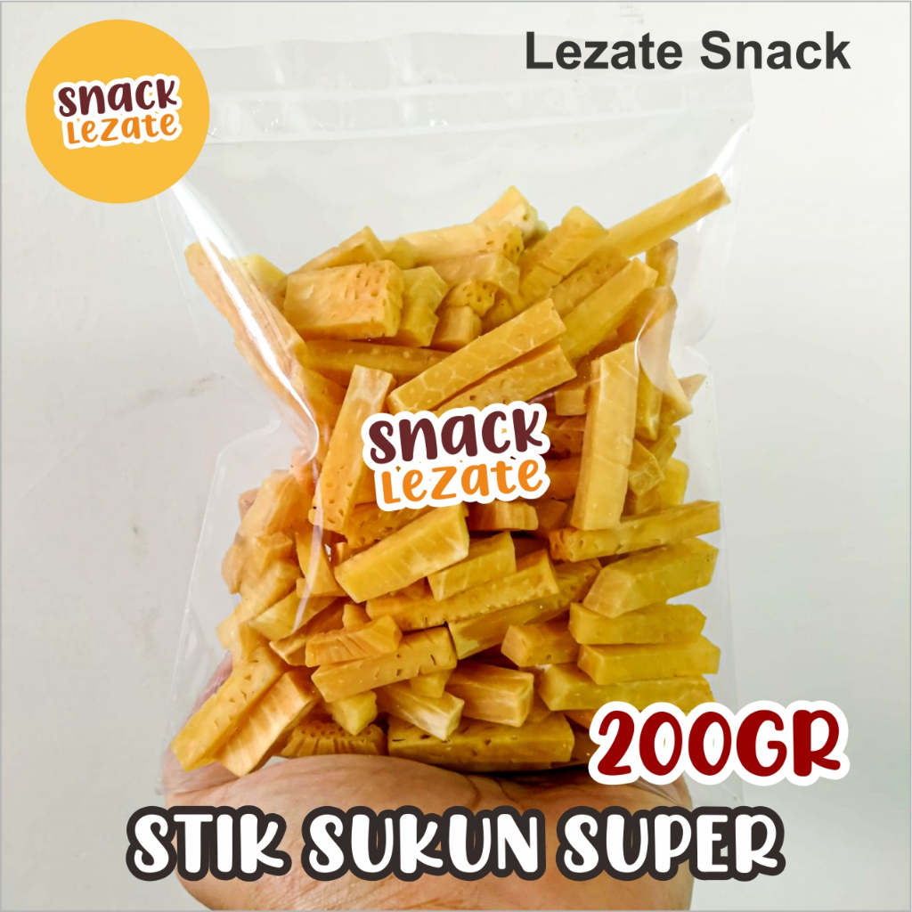 Jual Kripik Stik Sukun Super 200gr Empuk Renyah Enak Lezate Snack ...