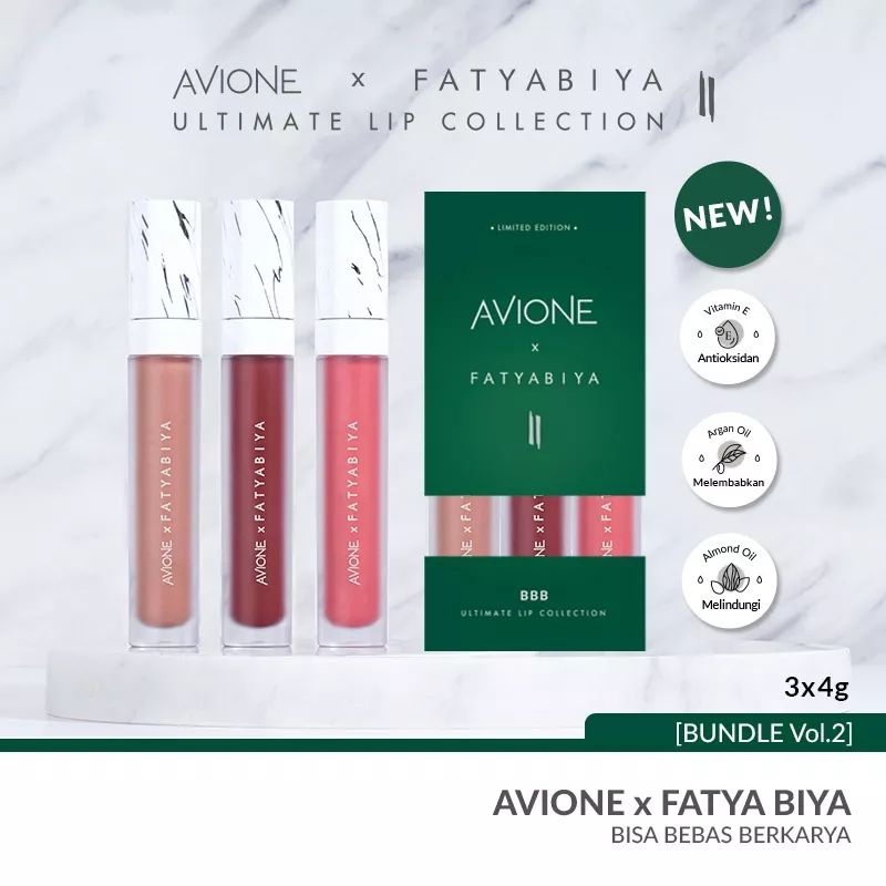Jual AVIONE FATYABIYA LIQUID LONGWEAR LIPSTIK (Buy 2 free produk acak ...