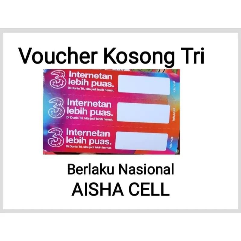 Jual Voucher Kosong Tri Berlaku Nasional | Shopee Indonesia