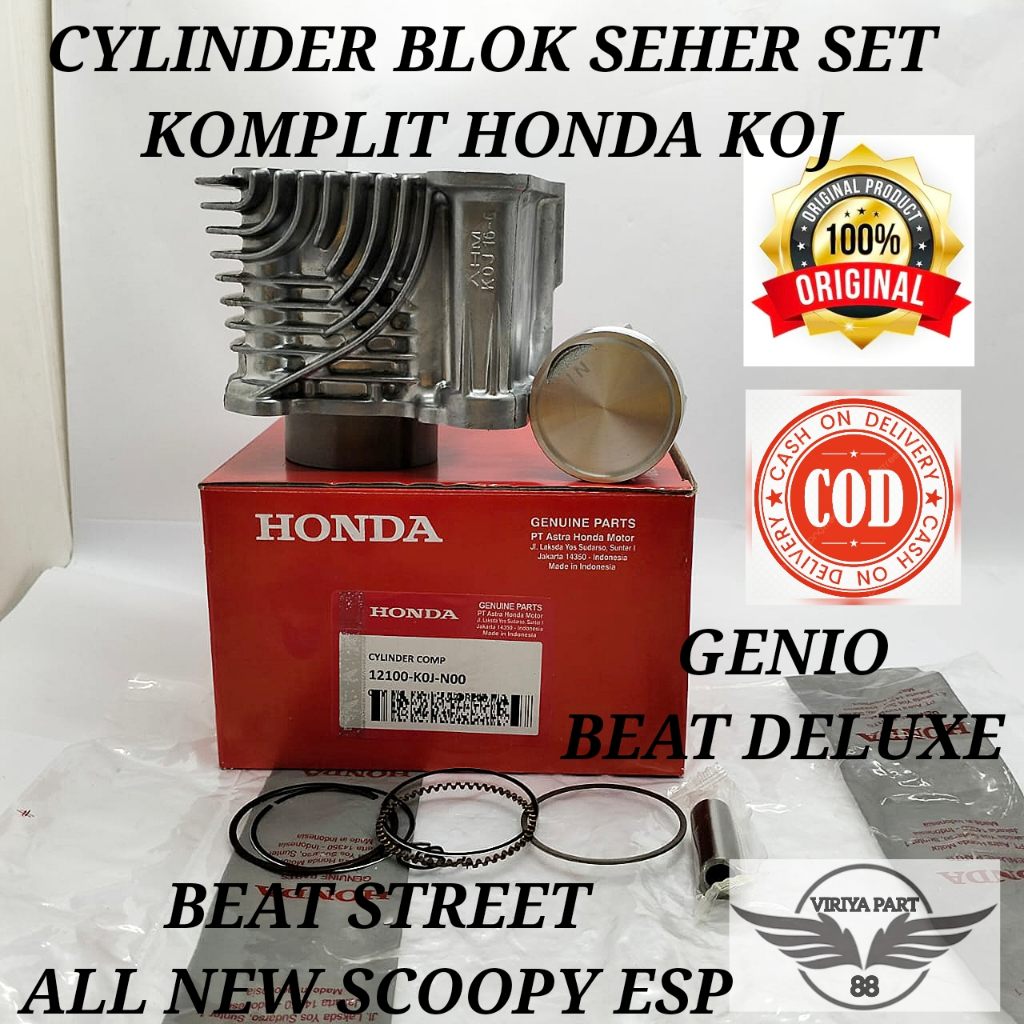 Jual CYLINDER BLOK SEHER SET KOMPLIT HONDA KOJ ASLI ORIGINAL HONDA AHM ...