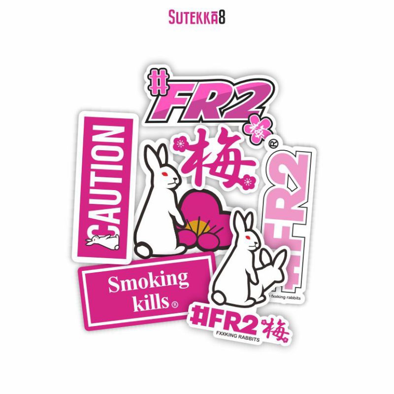 Jual STICKER PACK FXXKING RABBITS UME 1 [7 pcs] | Shopee Indonesia
