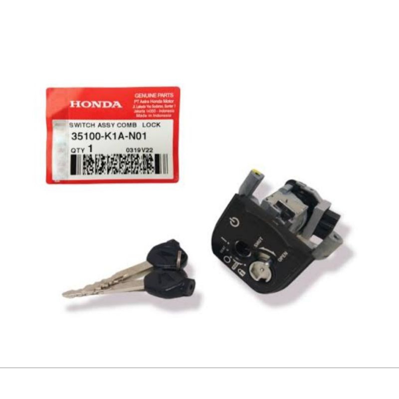 Jual KUNCI KONTAK KEY SET BEAT & BEAT STREET K1A ( 2020-2022) 35100-K1A ...