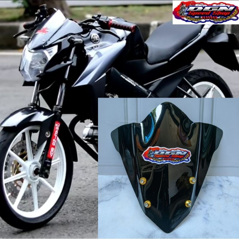 Jual VISOR YAMAHA VIXION NVA ADVANCE MODEL TERBARU WINDSHIELD VIXION ...