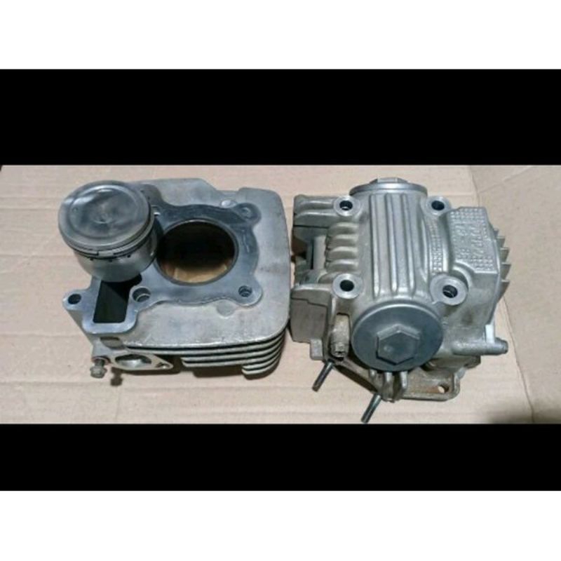 Jual Blok Boring Bureng Kop Head Cylinder Piston Yamaha Vega ZR Komplit ...