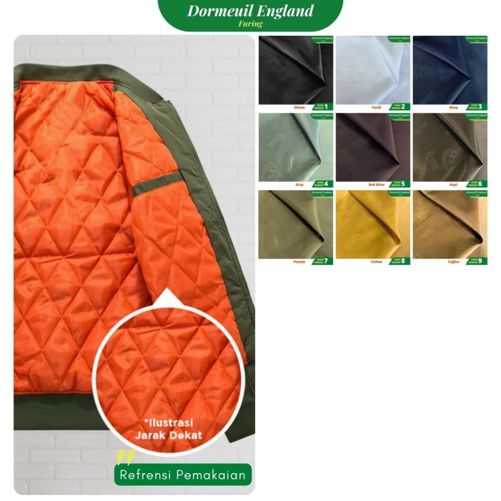 Jual Kain Furing Kemeja Jaket Jas Blazer Merk Dormeuil Original ...