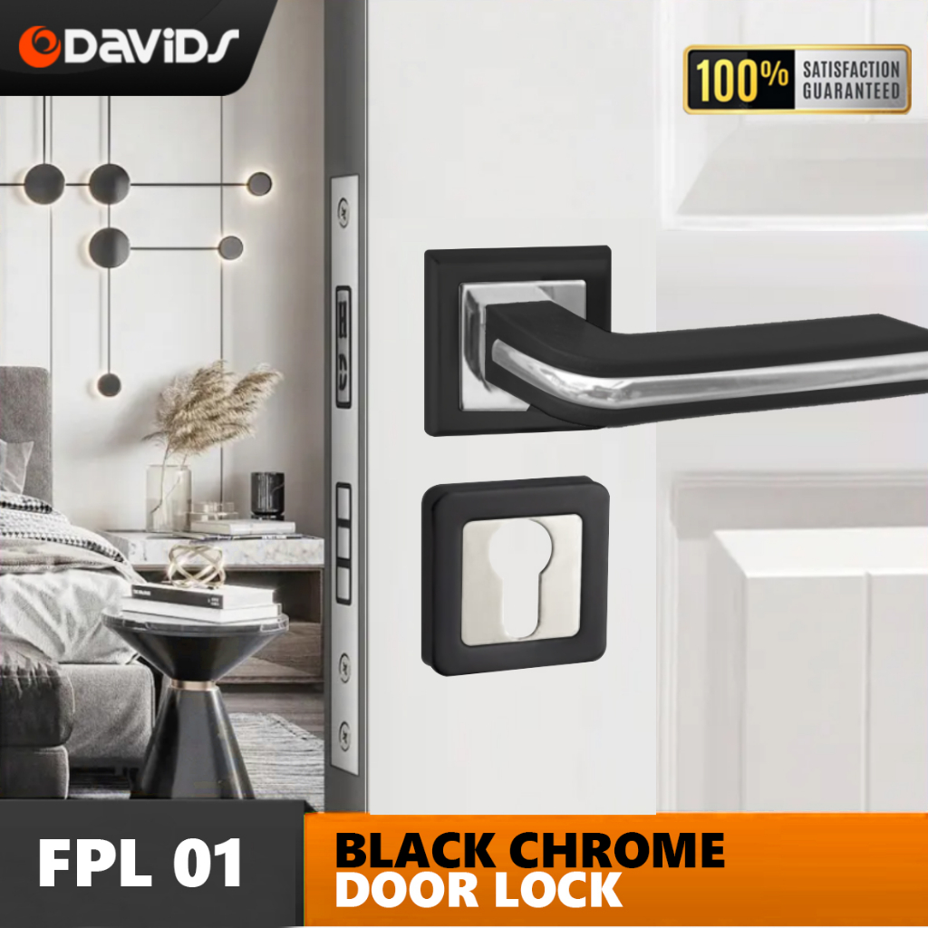 Jual Handle Pintu Pegangan Rumah Handel Kamar Slot Minimalis Hitam Aigo ...