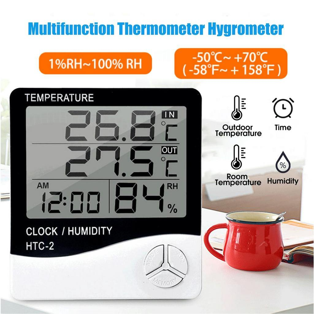 Jual JAM DIGITAL PENGUKUR SUHU RUANGAN / ALAT TERMOMETER DIGITAL ...
