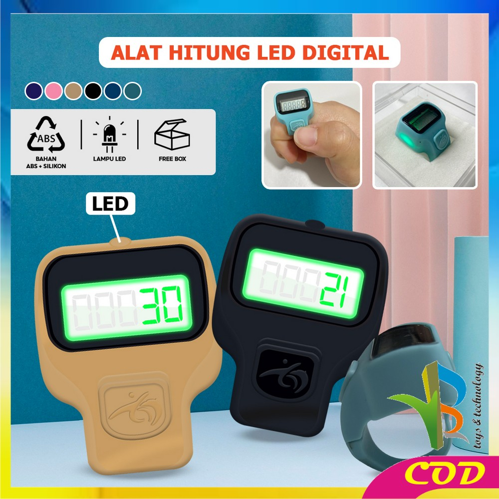 Jual RB-C937 Cincin Tasbih Digital Led Mini Alat Penghitung Dzikir ...