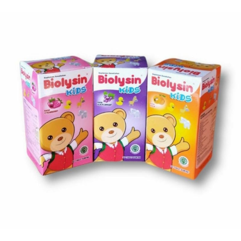 Jual BIOLYSIN KIDS multivitamin masa pertumbuhan dan penyembuhan anak ...
