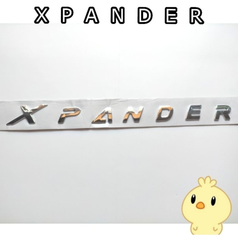 Jual Logo Emblem Tulisan Xpander Tempel Kap Mesin Chrome Variasi Mobil ...