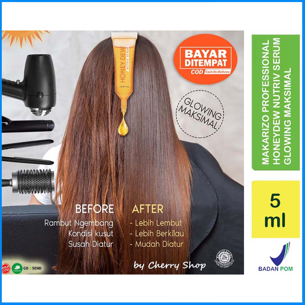 Jual [BUAT RAMBUT GLOWING MAKSIMAL] [5ML] [BPOM] Makarizo Professional ...