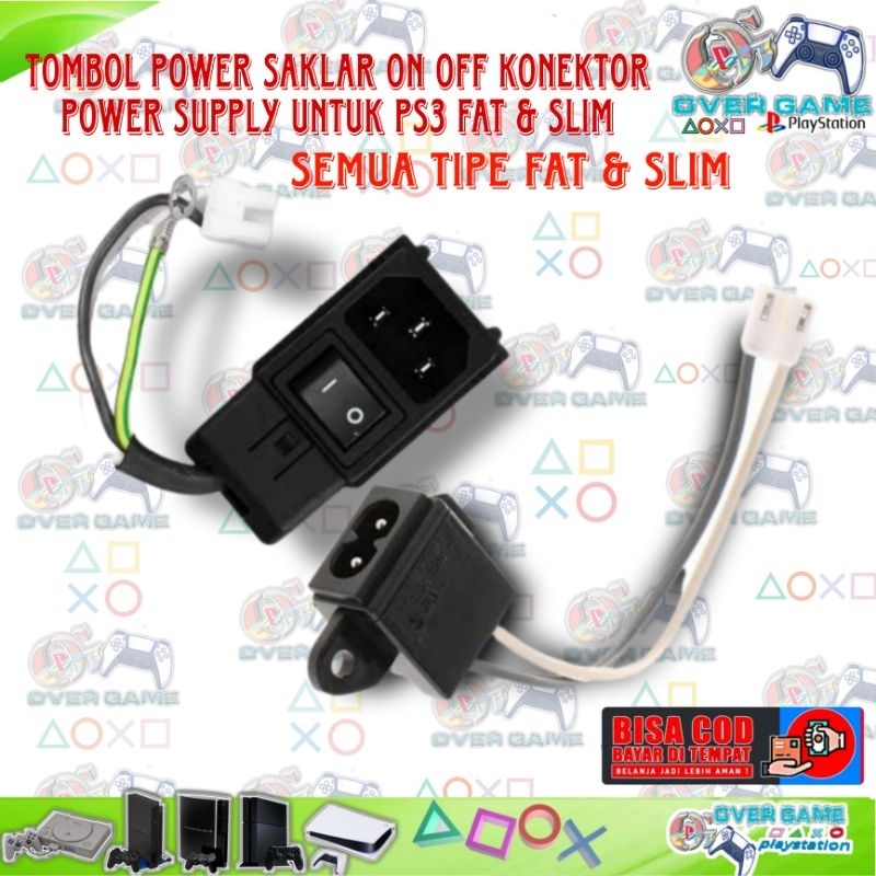 Jual TOMBOL POWER SAKLAR ON OFF Konektor Power Supply untuk PS3 FAT ...
