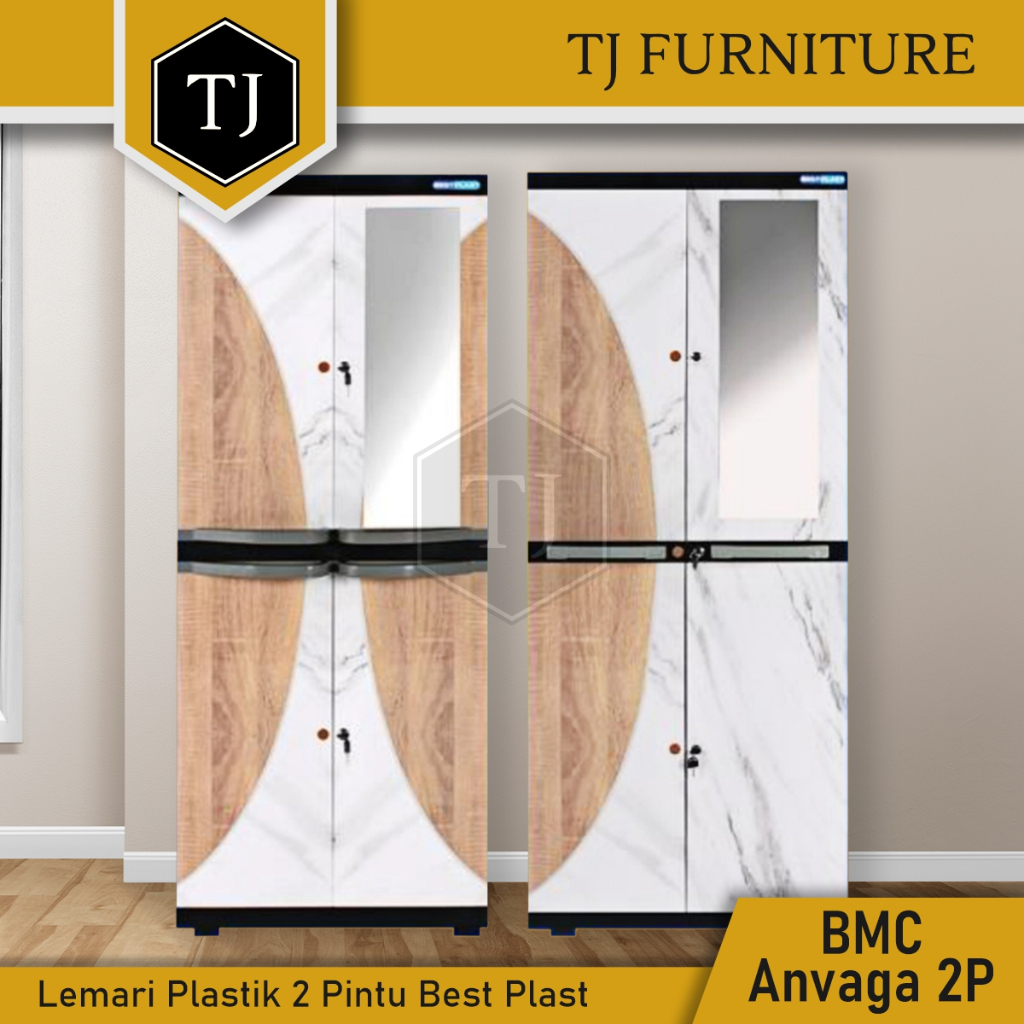Jual Bestplast Lemari Pakaian Plastik Lemari Baju Minimalis 2 Pintu ...