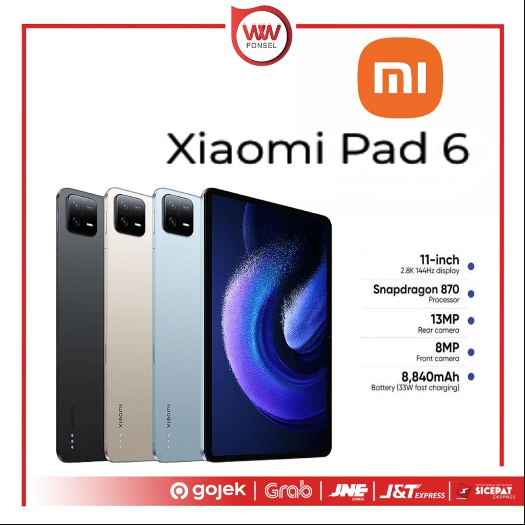 Jual Tablet Xiaomi Pad 6 Ram 8GB Internal 256GB Garansi Resmi | Shopee ...