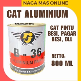 Jual CAT WARNA ALUMINIUM RJ LONDON 800 ML / CAT WARNA ALUMINIUM / CAT ...