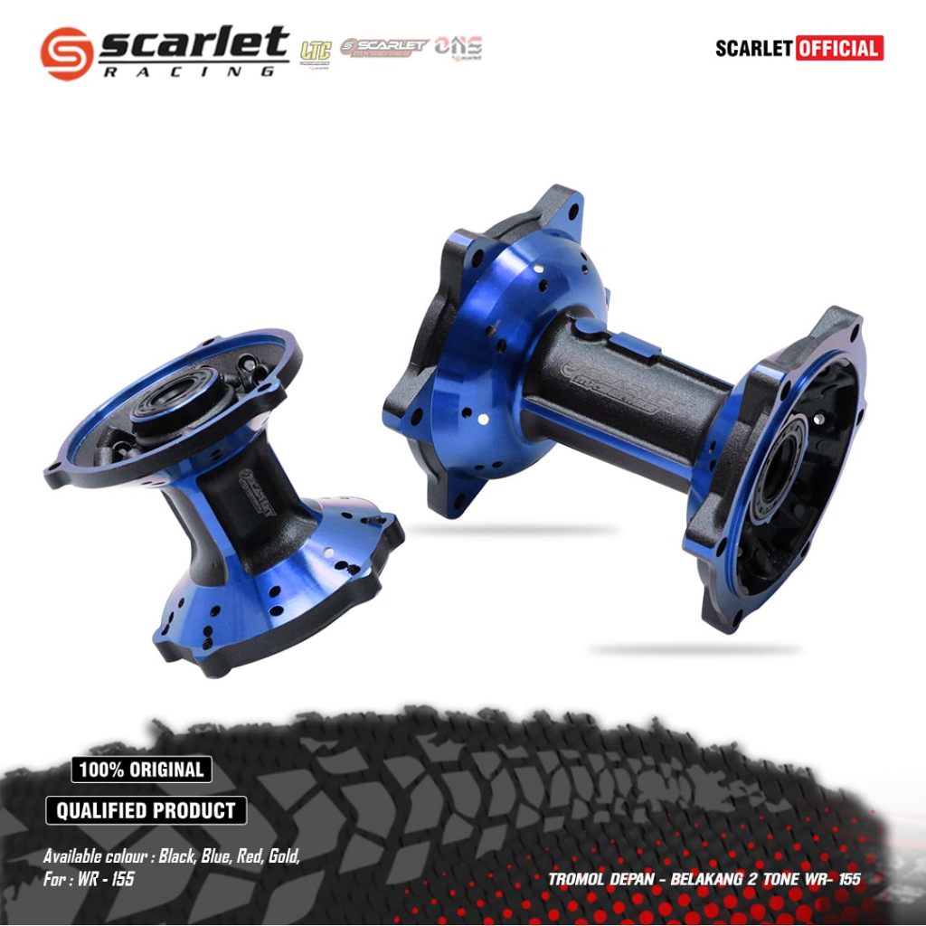 Jual Scarlet Racing - Tromol Trombol Hub Trail Depan Belakang 2 Tone ...