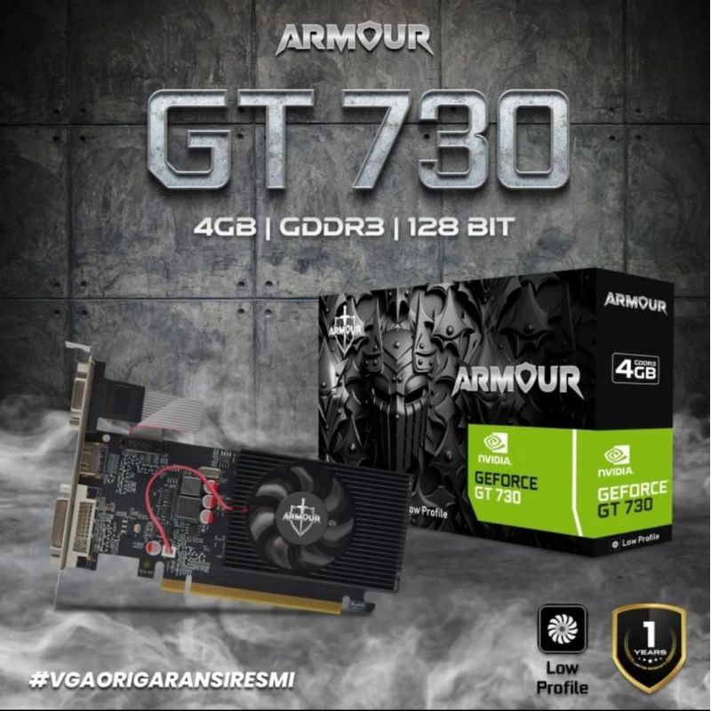 Jual VGA NVIDIA GEFORE ARMOUR GT 730 DDR3 4GB 128BIT ORIGINAL | Shopee Indonesia