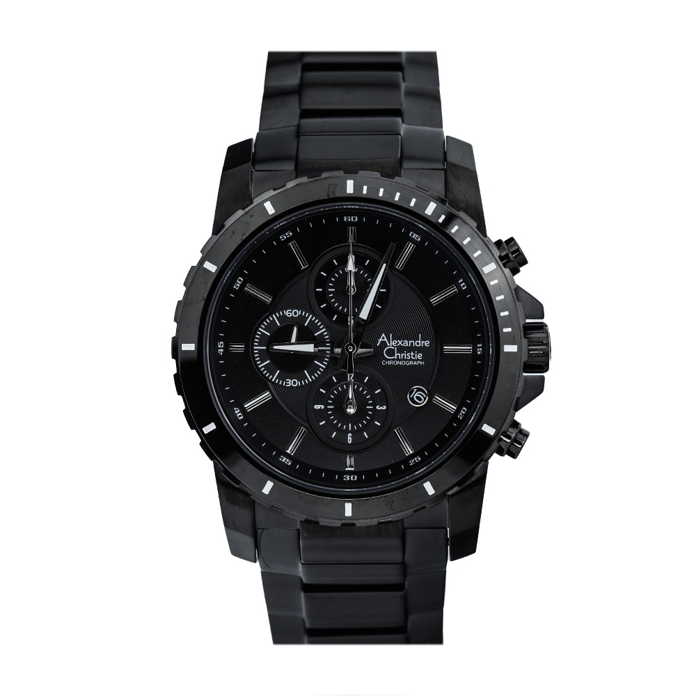 Jual Jam Tangan Pria Alexandre Christie Chronograph AC 6141 MCBIPBA ...